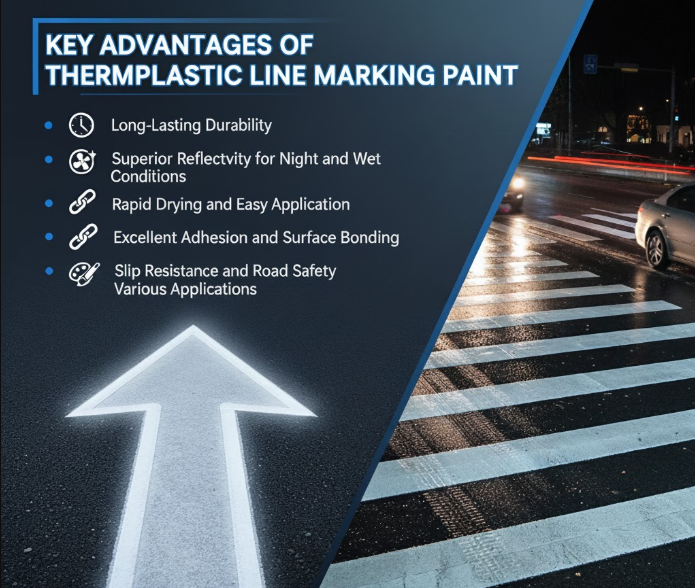 Main Advantages of Thermoplastic Line Marking Paint | Prime Roads